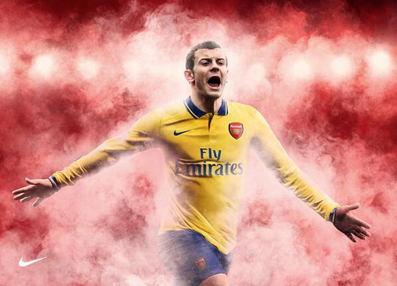 Launching Jersey Away Arsenal 2013-2014 - Bola.net