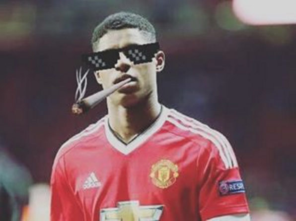 Meme & Photoshop: Rashford Pahlawan Derby - Bola.net