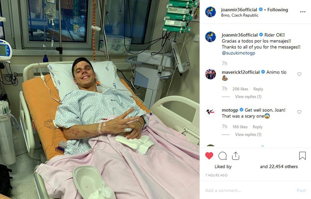 Alami Kecelakaan Mengerikan, Joan Mir Siap Turun di MotoGP Austria ... Alami Kecelakaan Mengerikan, Joan Mir Siap Turun di MotoGP Austria ...
