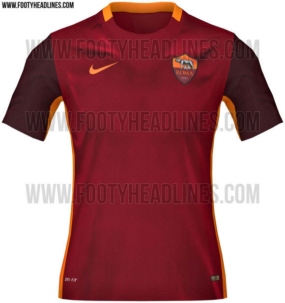 Bocoran Jersey Home AS Roma 2015-16 - Bola.net