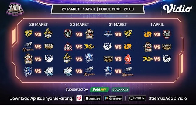 Jadwal MDL ID Season 3 Pekan Kelima di Vidio: Persaingan Sengit EVOS Icon dan SIREN Esports ...