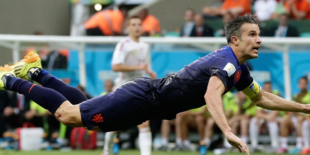 Piala Dunia 2014: Mengenang 4 Gol Robin van Persie untuk Timnas Belanda