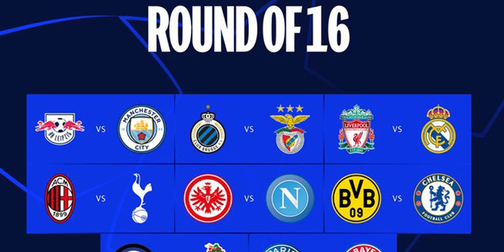 Jadwal Siaran Langsung 16 Besar Liga Champions di SCTV Pekan Ini, 15-16 ...