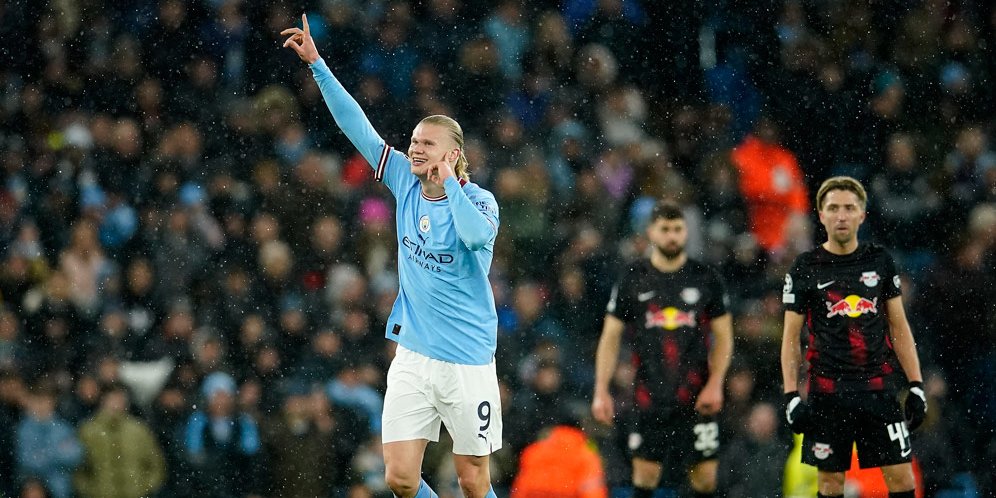 Man of the Match Manchester City vs RB Leipzig: Erling Haaland - Bola.net