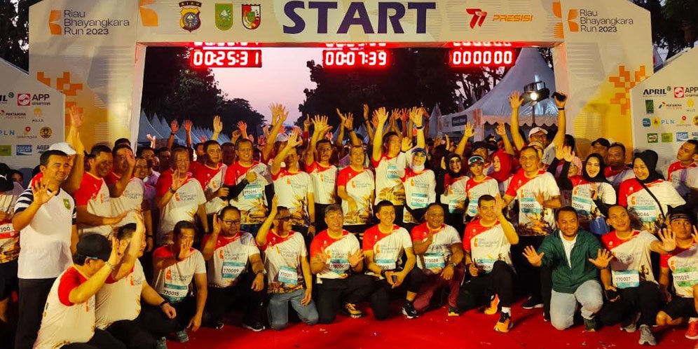 Daftar Juara dan Hadiah Riau Bhayangkara Run 2023, Lomba Lari yang ...