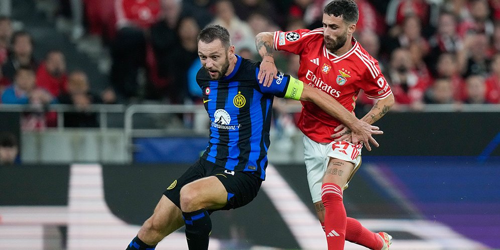 Hasil Benfica vs Inter Milan: Skor 3-3 - Bola.net