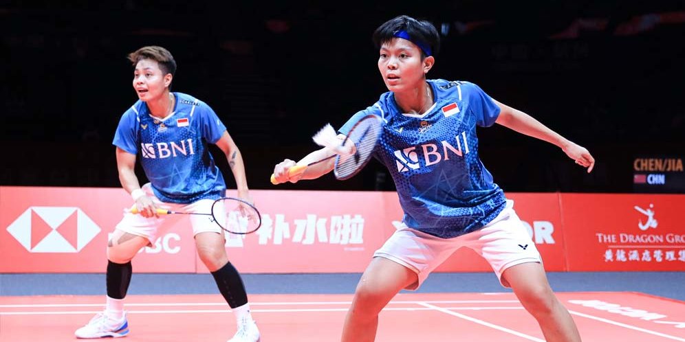 Hasil Fase Grup BWF World Tour Finals 2023: Apriyani/Fadia Kalah dari Chen/Jia di Laga Kedua ...