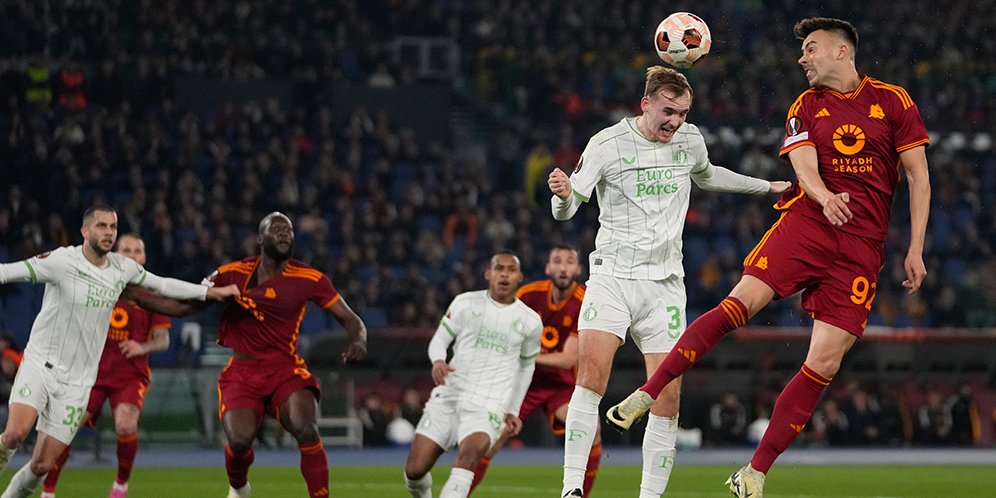 Hasil AS Roma vs Feyenoord: Skor 1-1 (agg. 2-2, pen. 4-2) - Bola.net