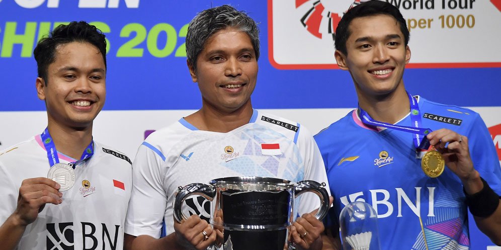 Hasil Final All England 2024: Jonatan Christie Juara Usai Kalahkan Anthony Ginting - Bola.net