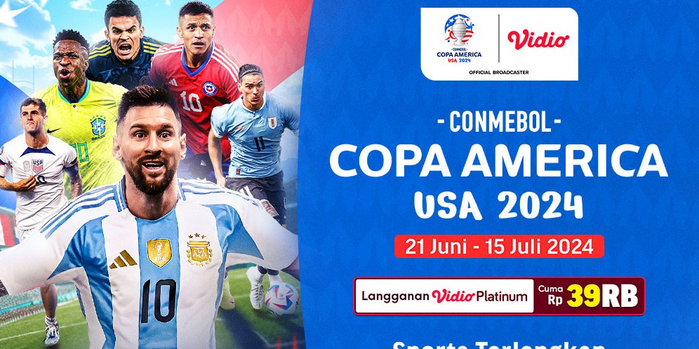 Jadwal Live Streaming Copa America 2024 Matchday ke-1 di Vidio, 21-25 ...