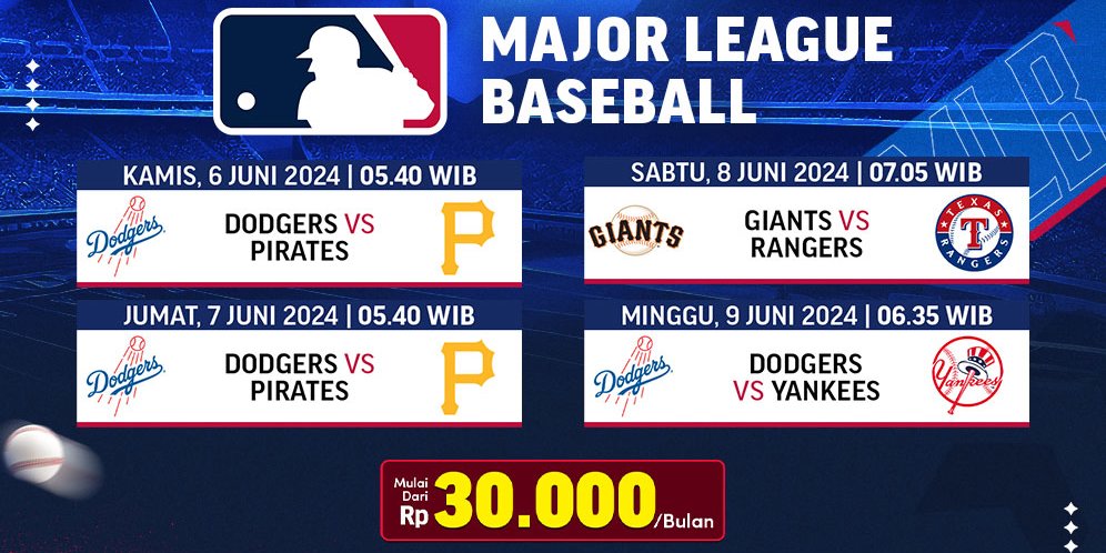 Jadwal Live Streaming Major League Baseball di Vidio Pekan Ini, 6-9 Juni 2024 - Bola.net