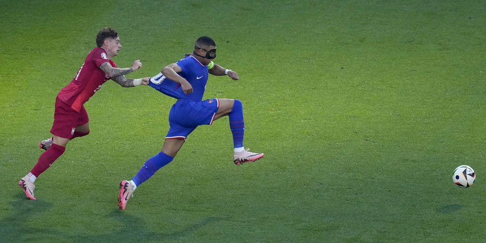 Cedera Dikit Nggak Ngaruh, Kylian Mbappe Langsung Bikin Gol di Laga Euro 2024 Prancis vs ...