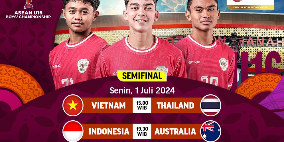 Jadwal Siaran Langsung Semifinal AFF U-16 di Vidio, 1 Juli 2024 - Bola.net