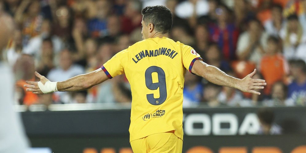 Man of the Match Valencia vs Barcelona: Robert Lewandowski - Bola.net