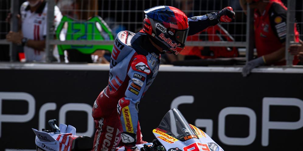 MotoGP Aragon 2024: Marc Marquez Akhirnya Menang Bareng Ducati, Pecco Bagnaia-Alex Marquez Jatuh ...