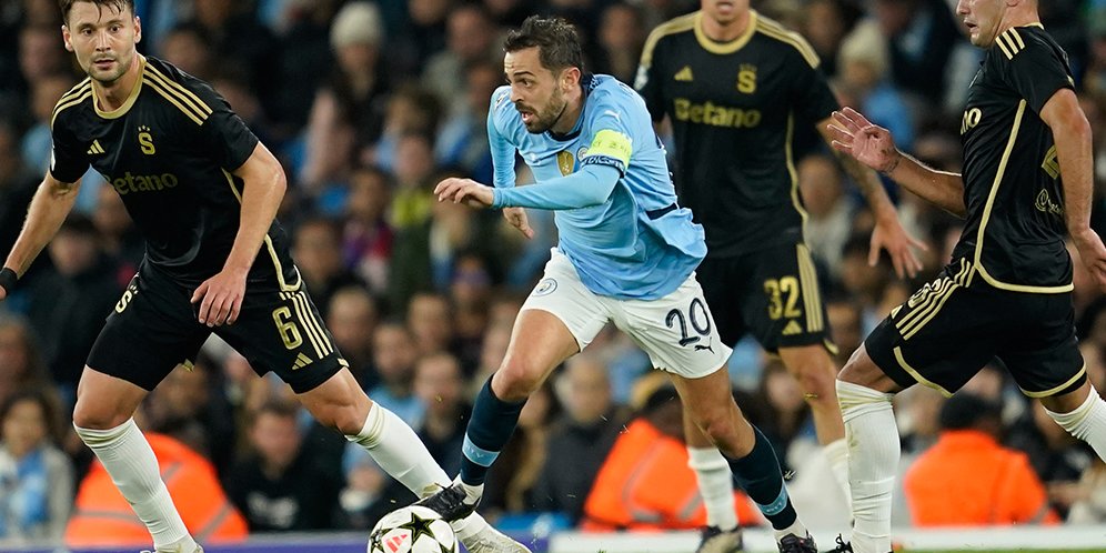 Hasil Manchester City vs Sparta Praha: Skor 5-0