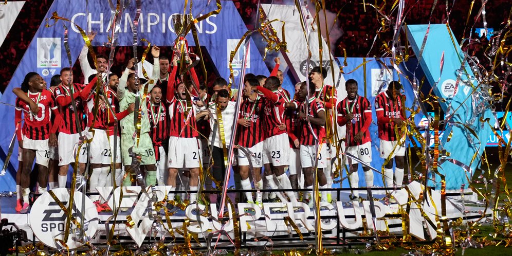 Selamat! Comeback Fantastis atas Inter Milan, AC Milan Juara Supercoppa ...