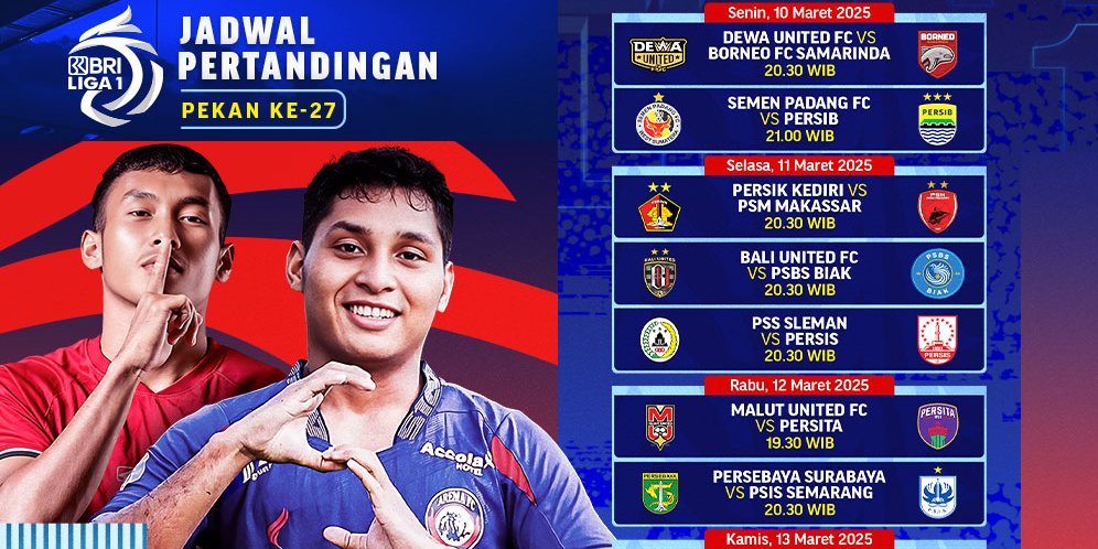 Jadwal dan Link Live Streaming BRI Liga 1 2024/25 di Vidio - Bola.net