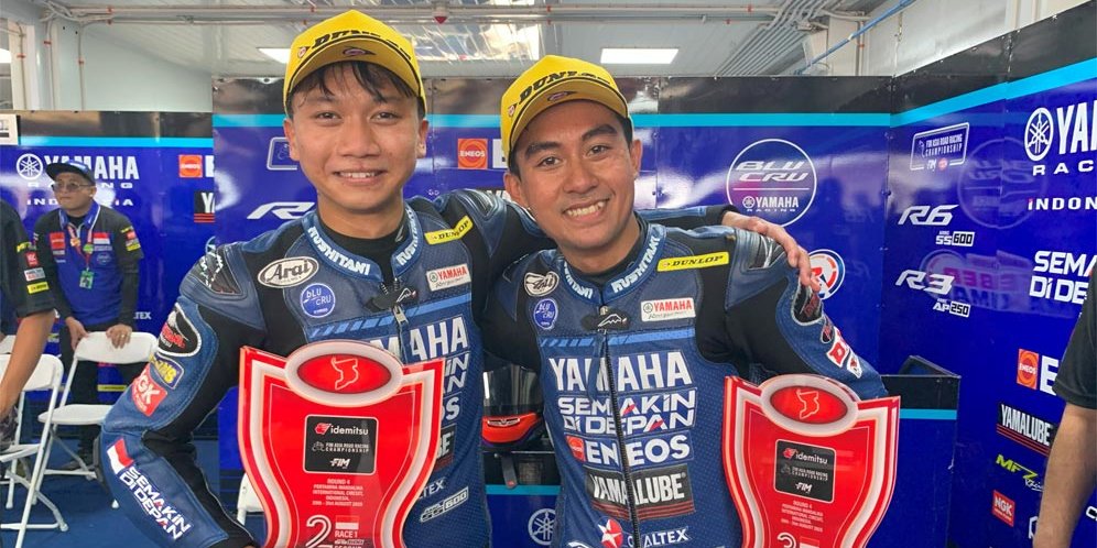 Wahyu Nugroho dan M Faerozi Persembahkan Podium Ganda untuk Yamaha ...