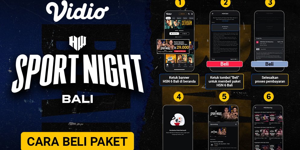 Perhatikan! Cara nonton Live Stream Holywings Sport Night Bali Vol. 8 ...