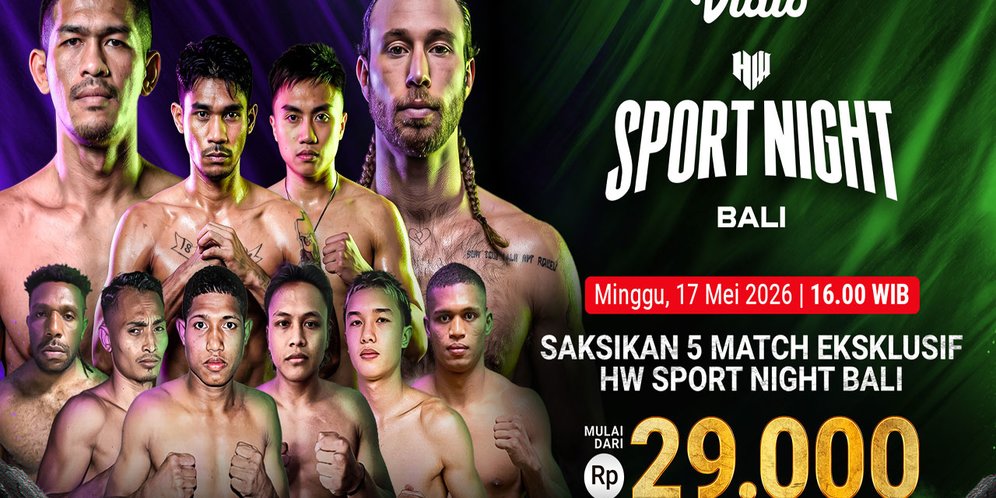 Live Streaming HW Sport Night Bali Vol. 9 di Vidio, 17 Mei 2026
