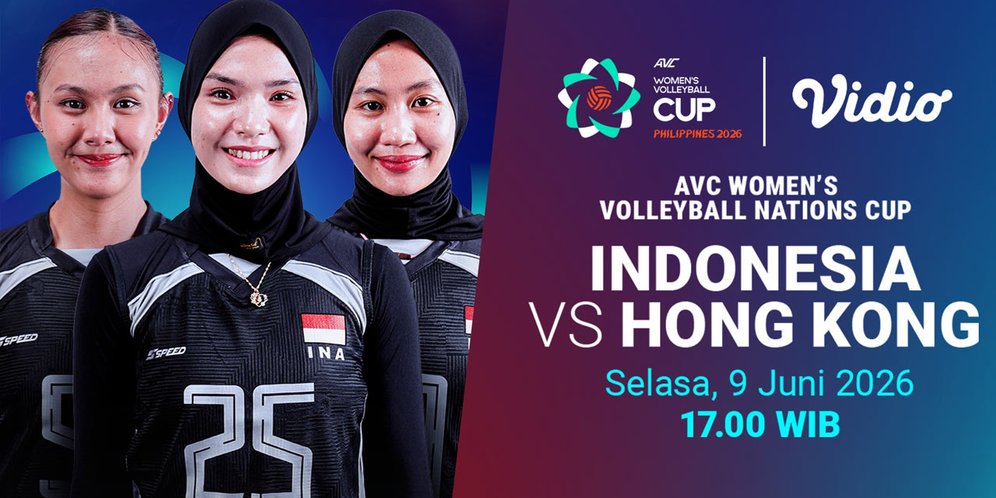 Nonton Indonesia vs Hong Kong: AVC Women's Nation Cup 2026 di Vidio
