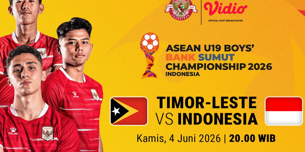 Saksikan Timor Leste vs Indonesia: AFF U-19 Championship 2026 di Vidio