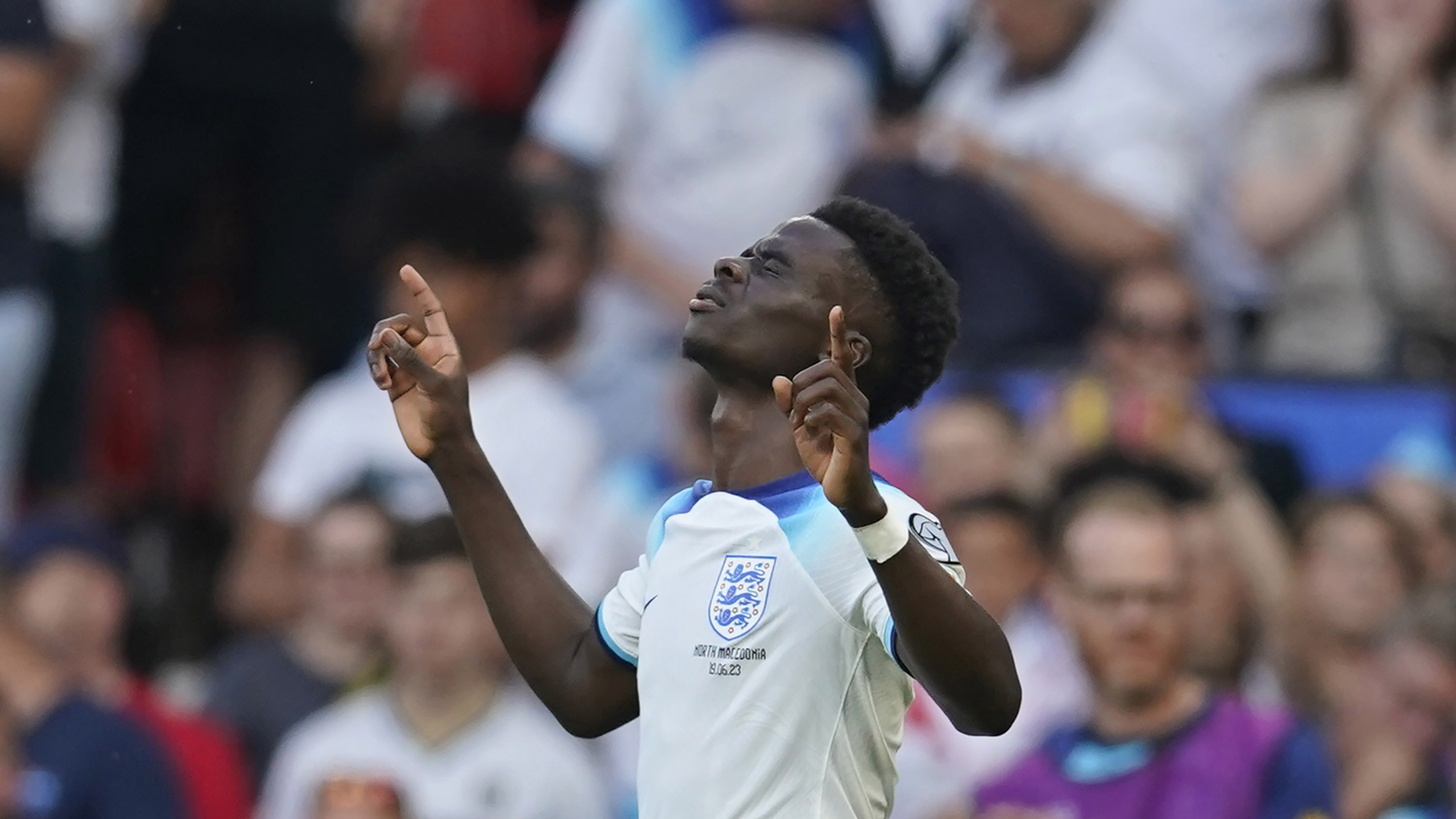 Bukayo Saka dan Harry Kane Jadi Monster di Gawang Makedonia Utara ...