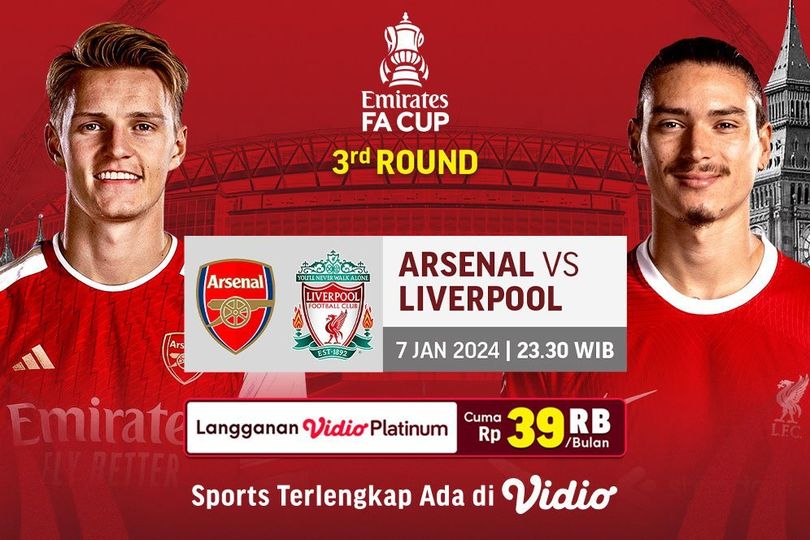 Link Siaran Langsung Piala FA: Arsenal Vs Liverpool di Vidio Akhir ...
