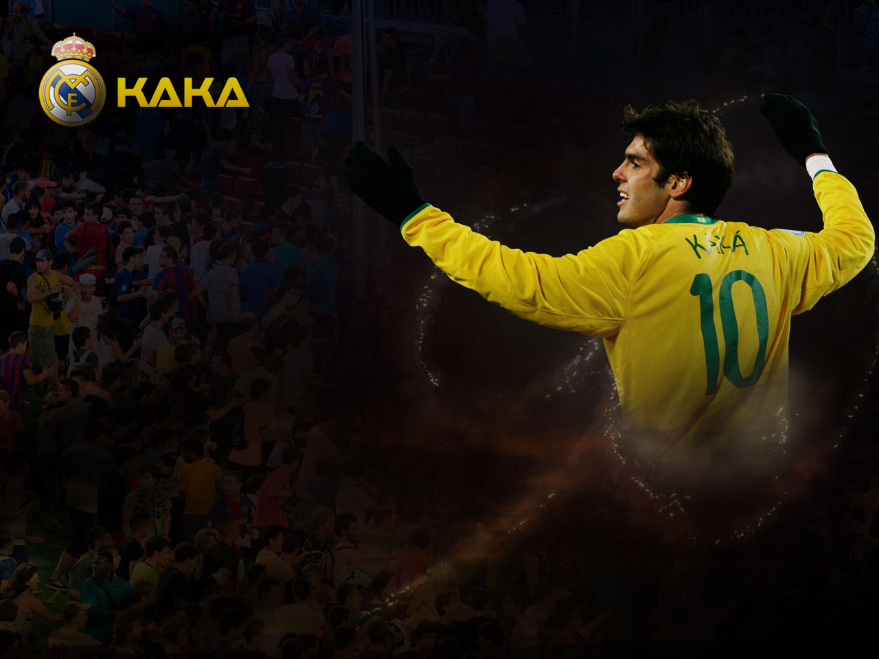 Download Wallpaper - Kaka Black Sparkling - Bola.net