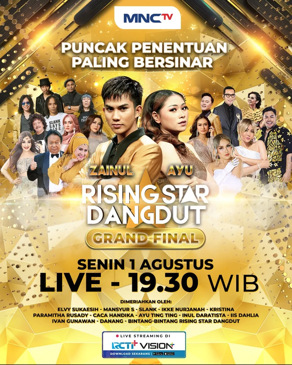Grand Final 'Rising Star Dangdut' Digelar Megah, Dimeriahkan oleh Sederet Penyanyi Legendaris ...