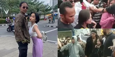 8 Potret Jeje Slebew Ngamuk Saat Jalan di Citayam Fashion Week Dihalangi Fans: Nanti Foto Tapi ...