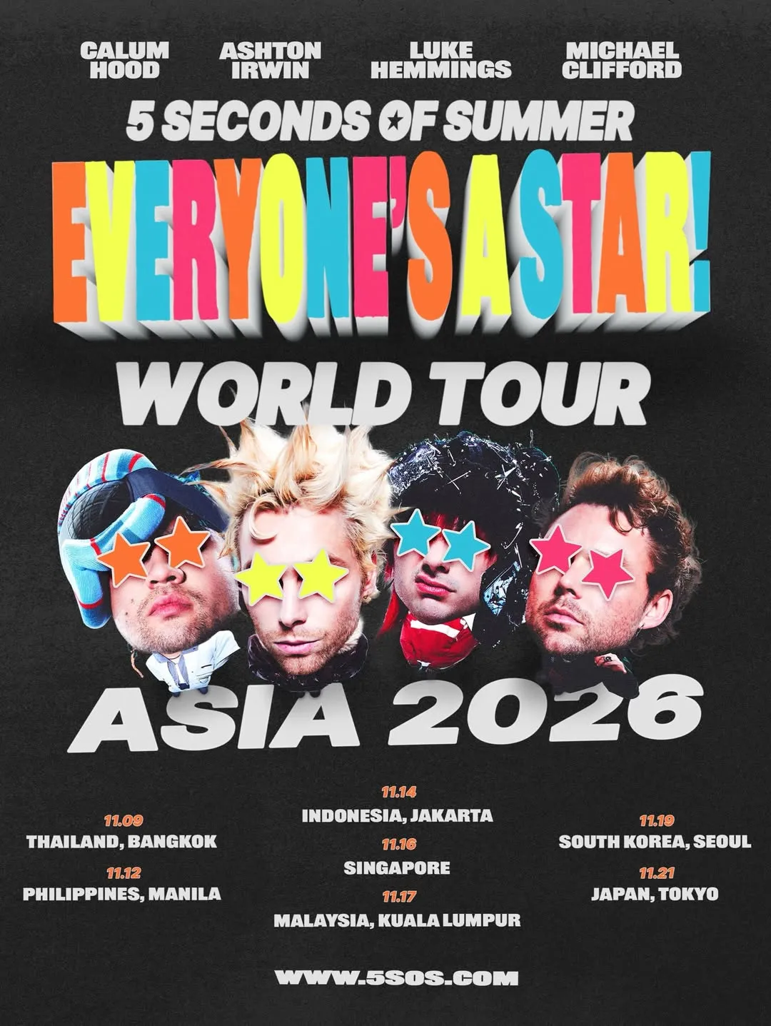 5 Seconds of Summer Asia Tour 2026 Hadir di Jakarta, Ini Jadwal dan ...