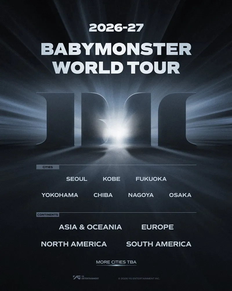 BABYMONSTER Announces World Tour 2026, Ready to Rock 5 Continents