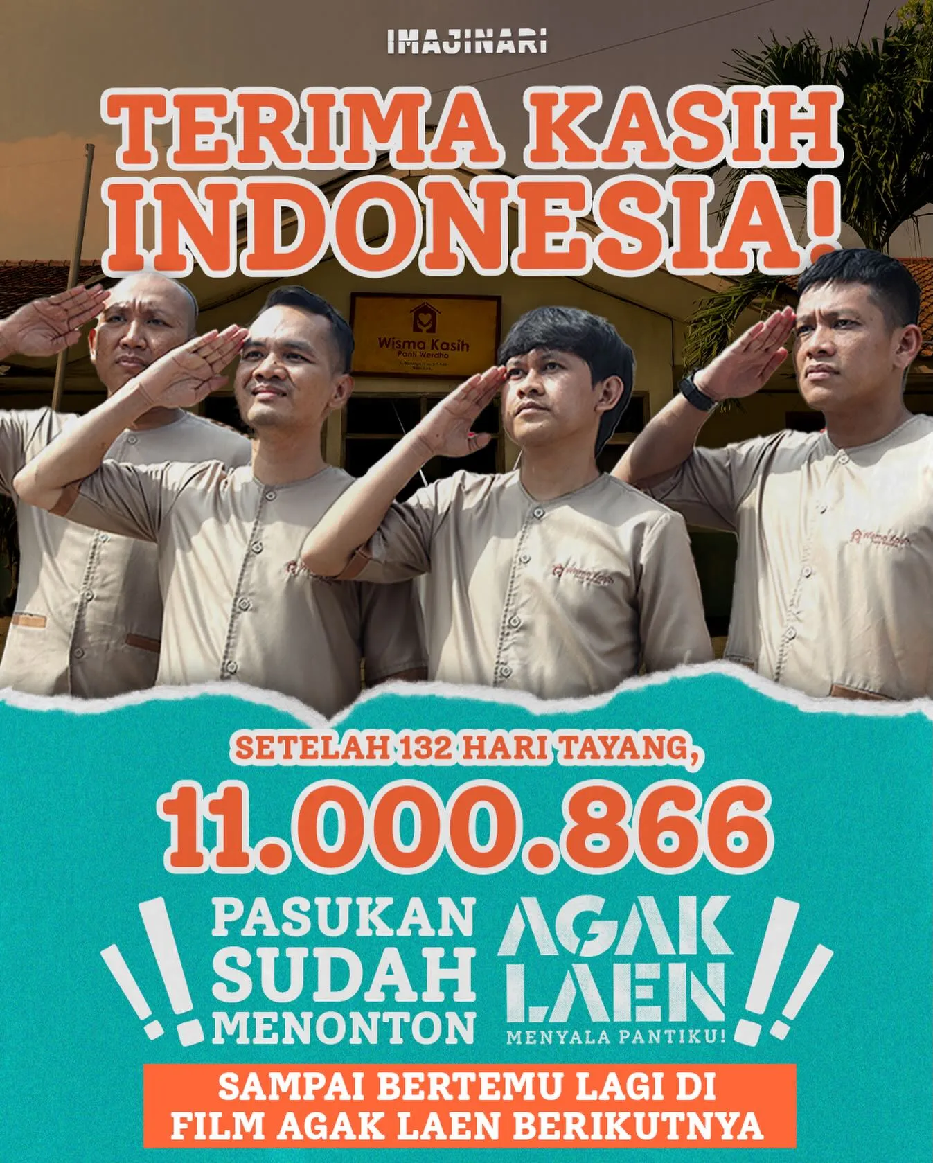 Film AGAK LAEN: MENYALA PANTIKU Pecahkan Rekor Raih 11 Juta Penonton ...