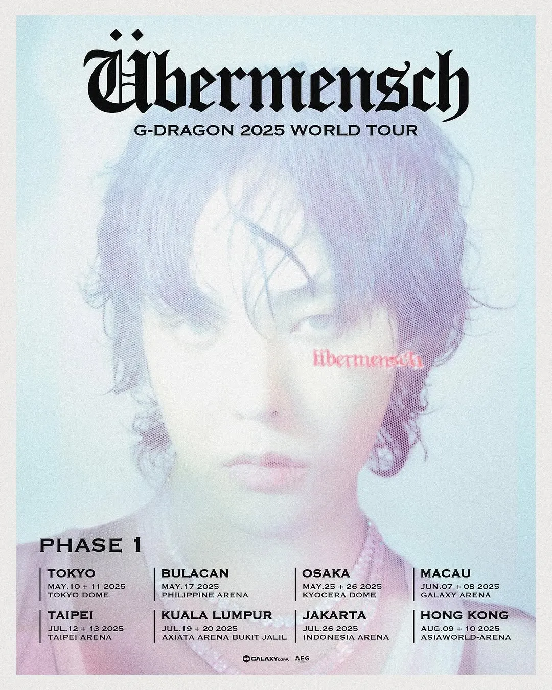 G-Dragon Siap Gelar Konser di Jakarta Bertajuk 'Ubermensch – G-DRAGON 2025 WORLD TOUR PHASE 1 ...