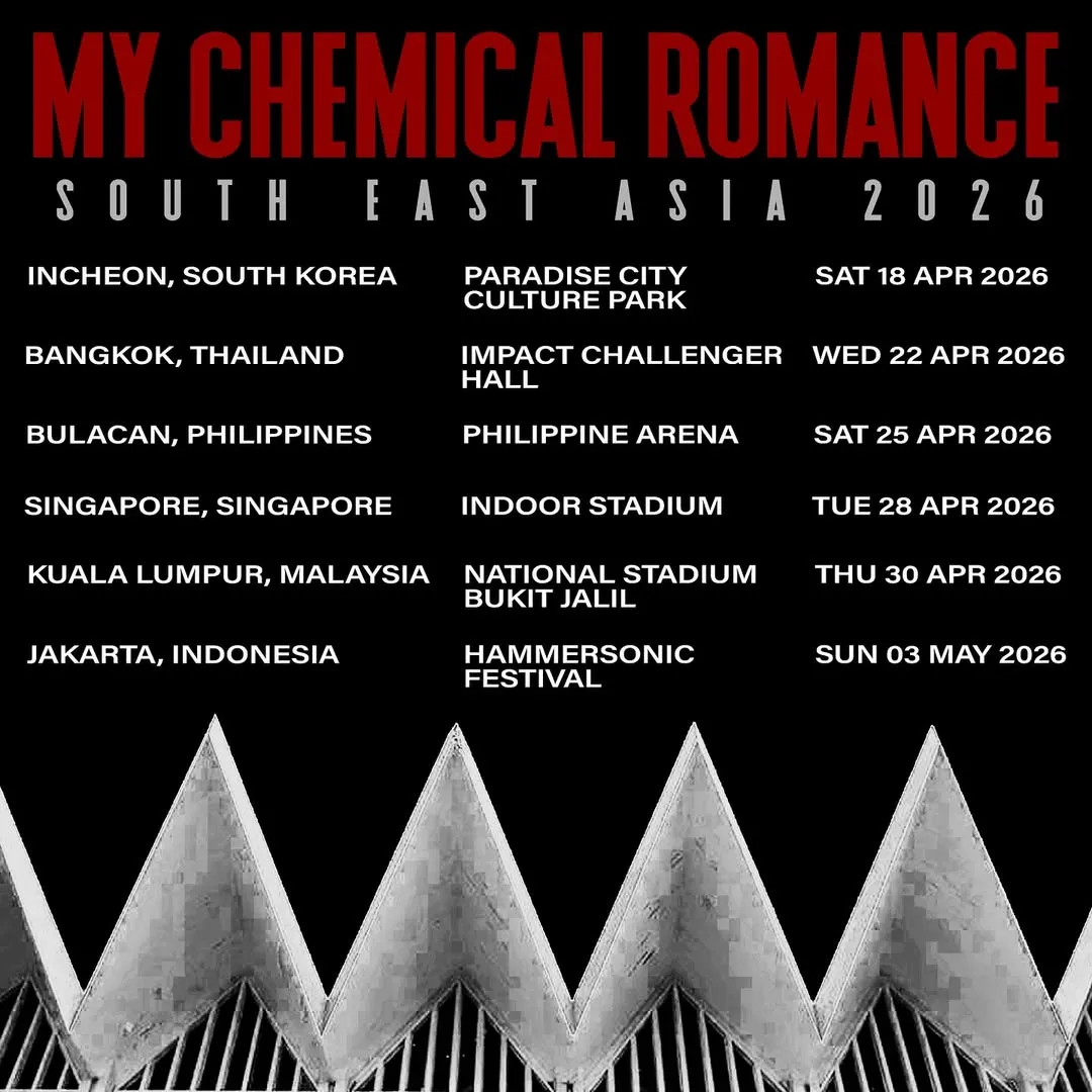My Chemical Romance Konser di Jakarta 2026, Intip Seat Plan dan Harga ...