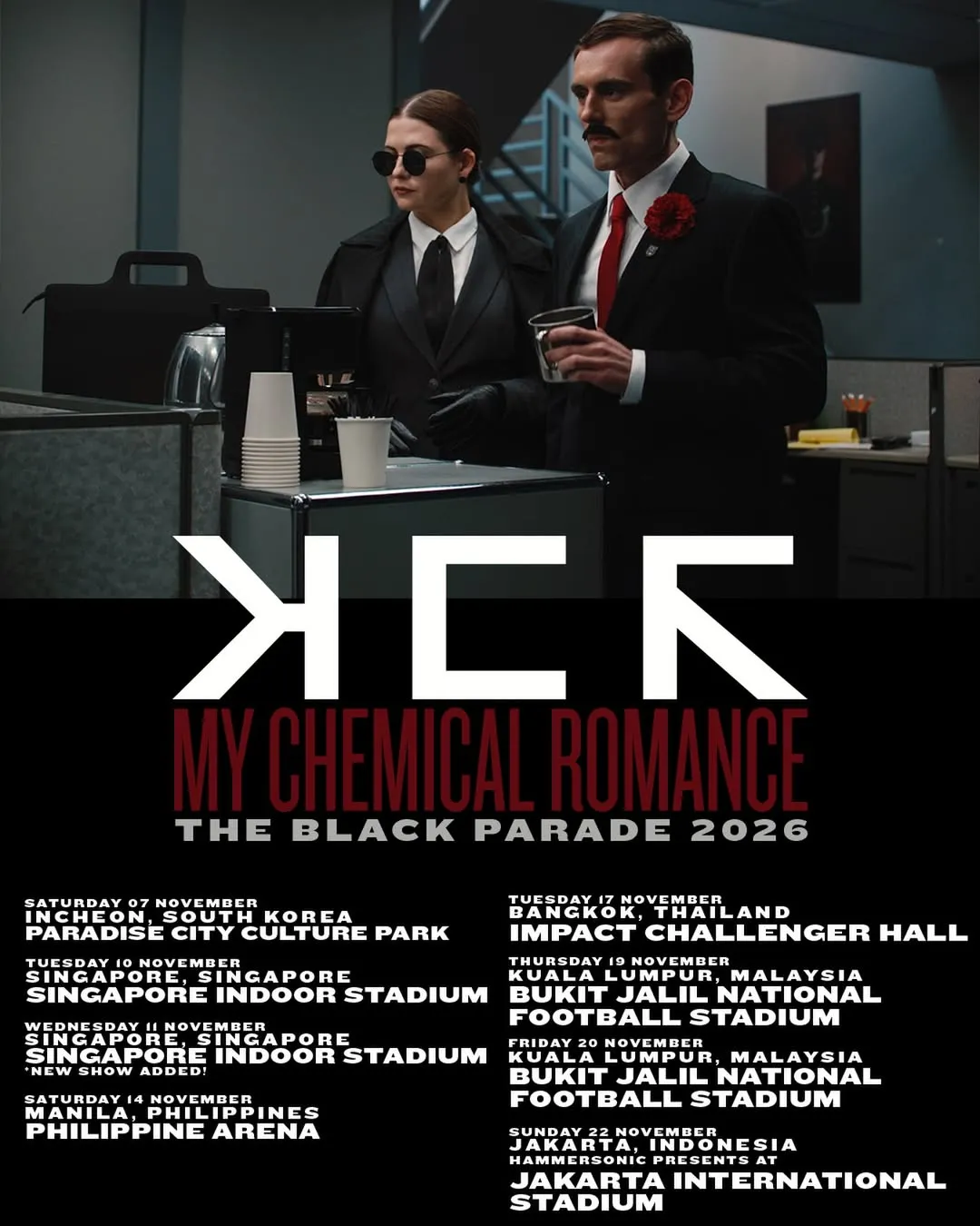 My Chemical Romance Konser di Jakarta 2026, Intip Seat Plan dan Harga ...