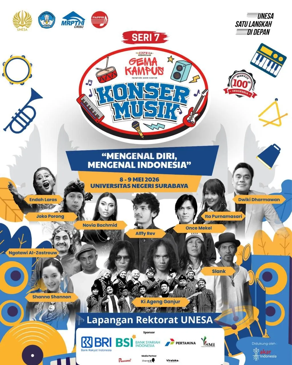 Once Mekel Ajak Slank dan Alffy Rev Ramaikan 'Gema Kampus' Seri 7 di ...