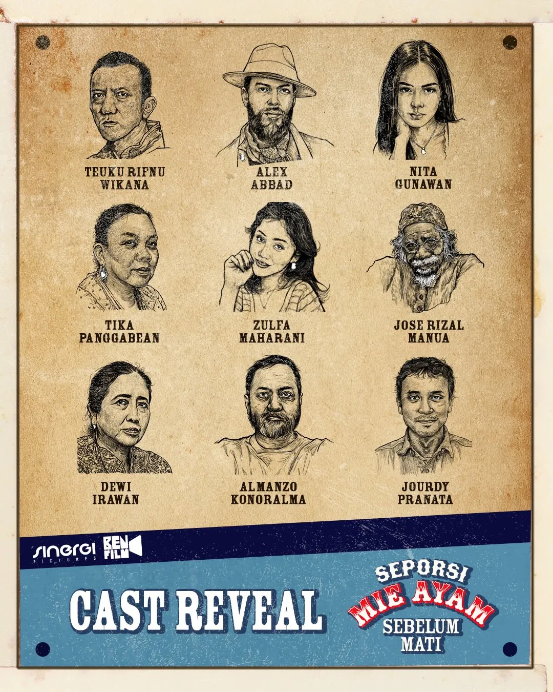 'SEPORSI MIE AYAM SEBELUM MATI' Umumkan Cast Film, Adaptasi Novel Best ...