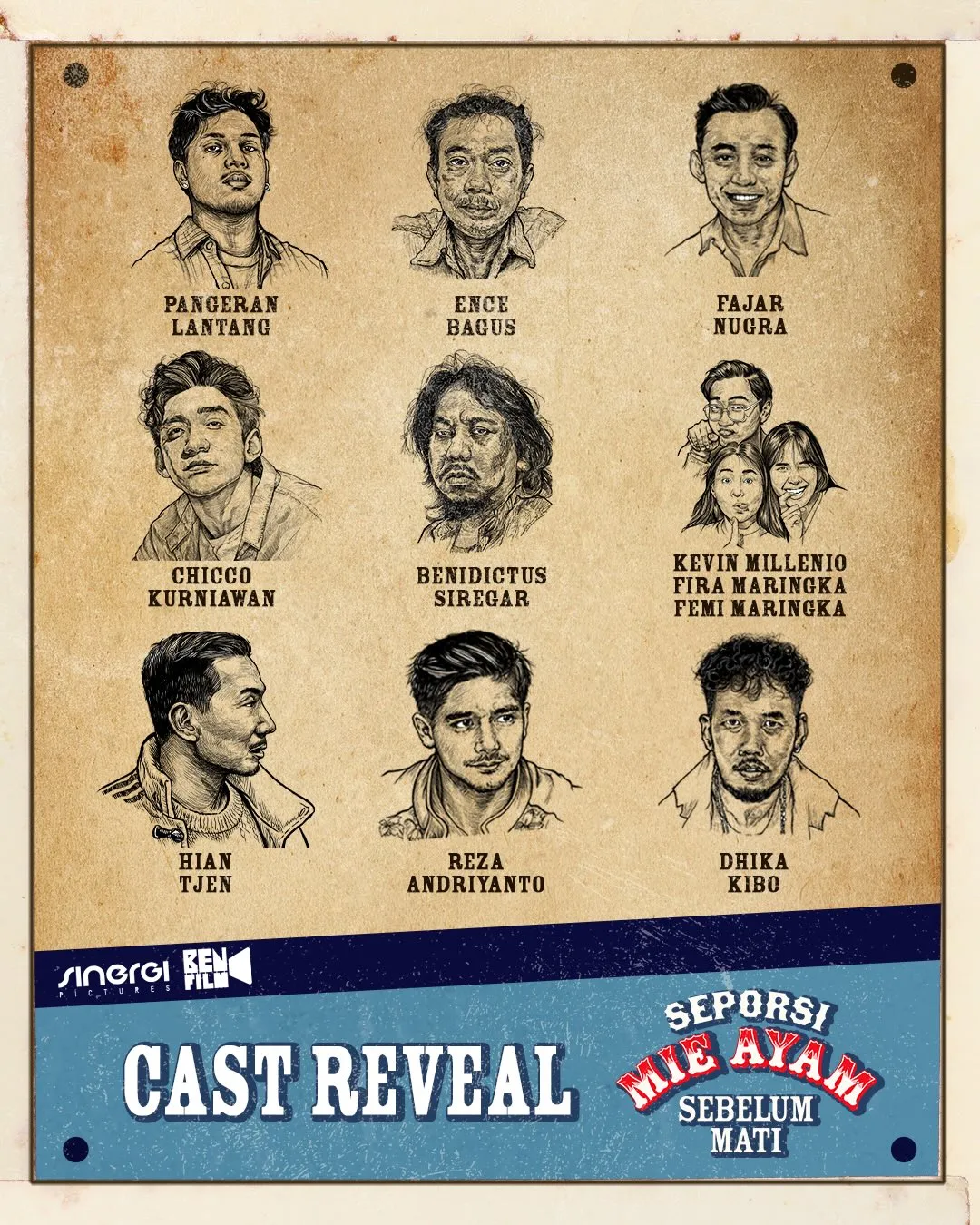 'SEPORSI MIE AYAM SEBELUM MATI' Umumkan Cast Film, Adaptasi Novel Best ...