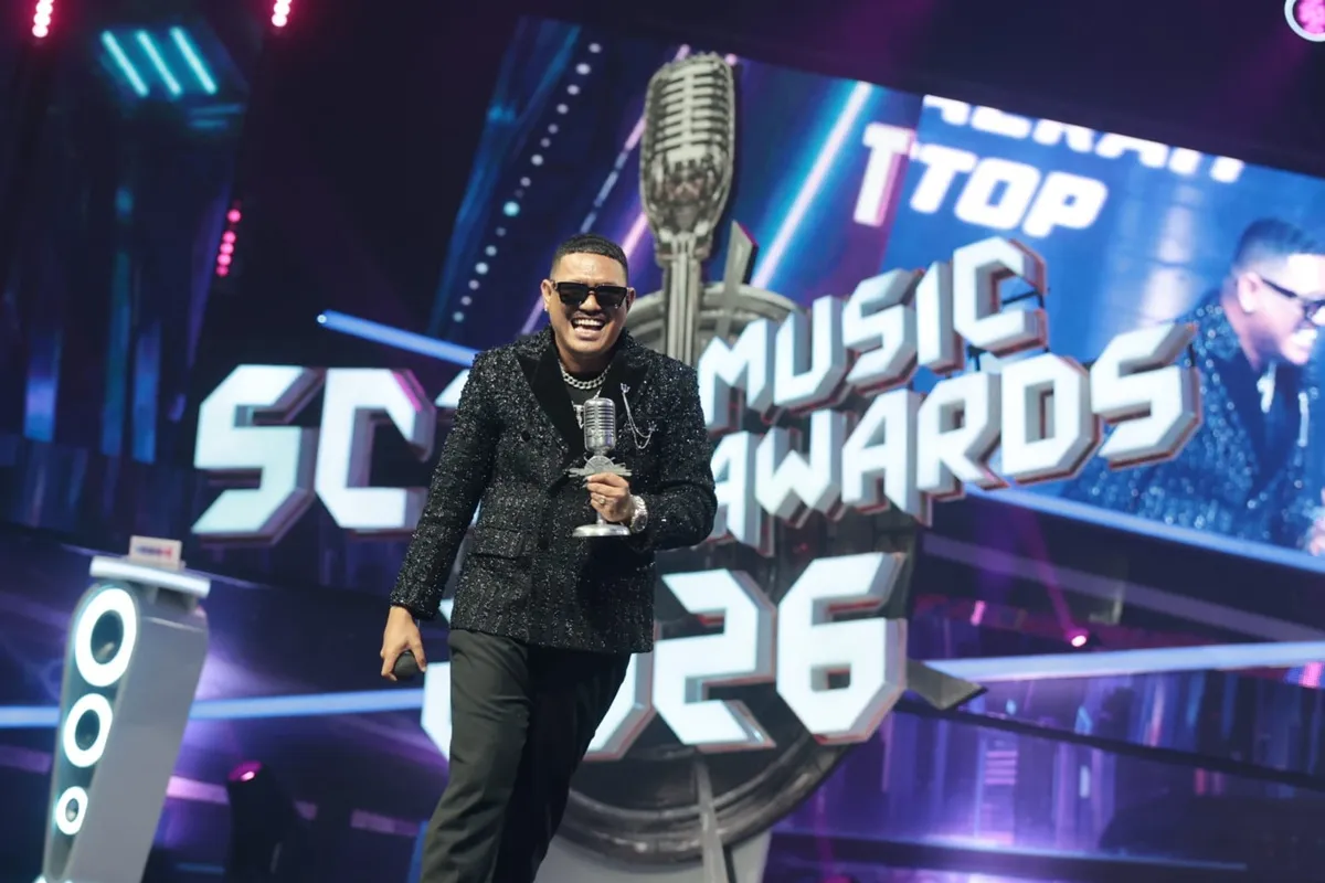 Toton Caribo Wins Trophy at SCTV Music Awards 2026, 15 Years of ...