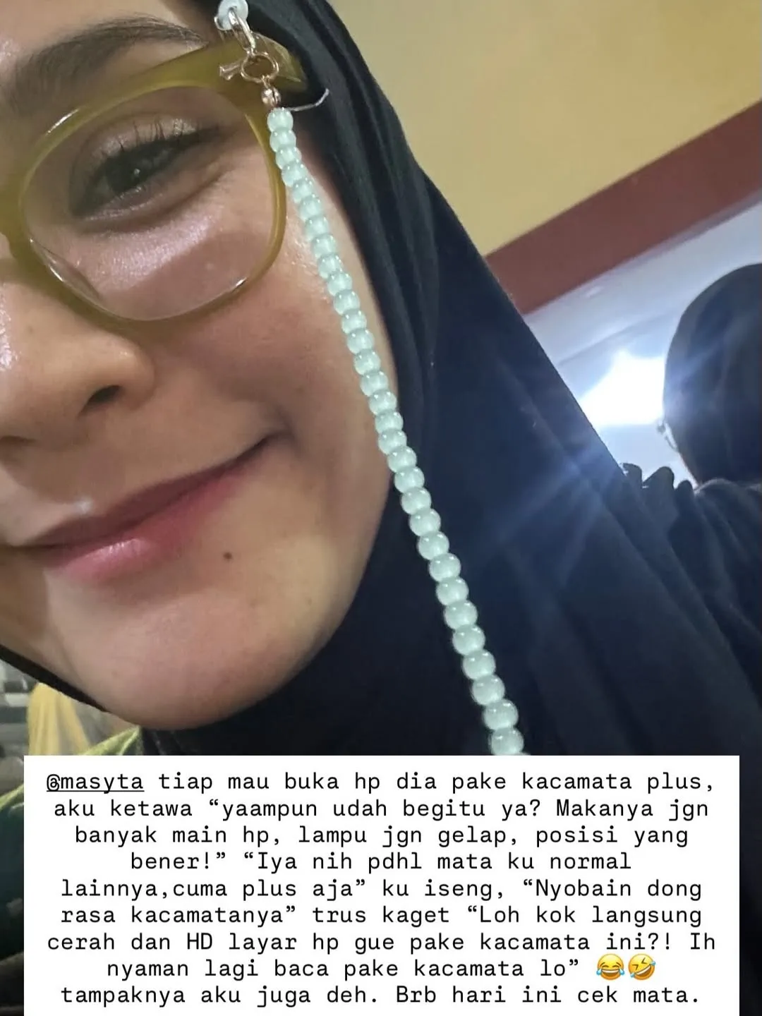 Zaskia Adya Mecca Ceritakan Pengalaman Pertama Pakai Kacamata Plus ...