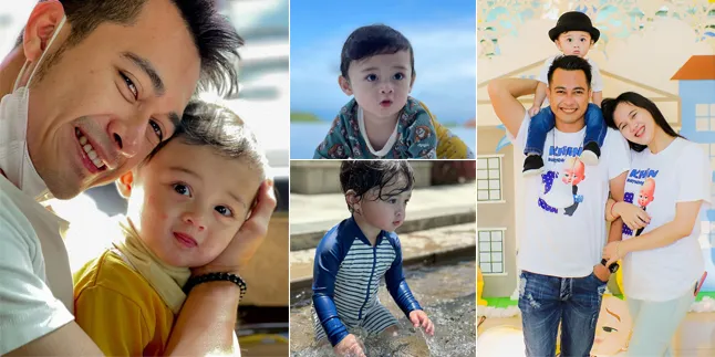 8 Potret Baby Khan Anak Eza Gionino yang Makin Ganteng Menggemaskan ...