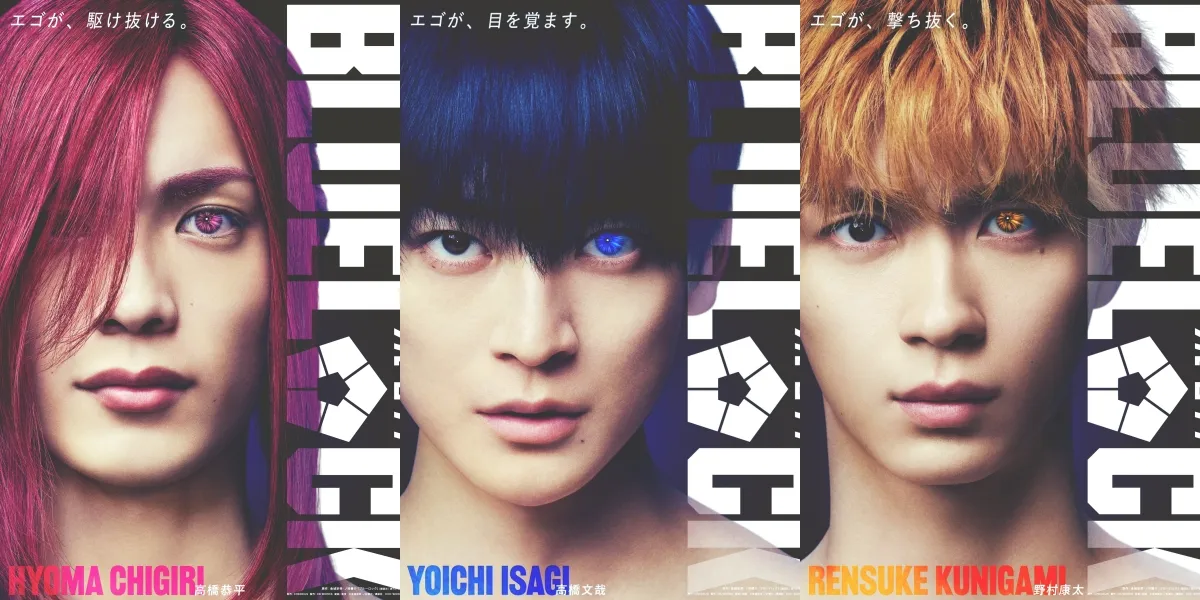 The Visual Character Lineup of the Live Action 'BLUE LOCK', Featuring ...