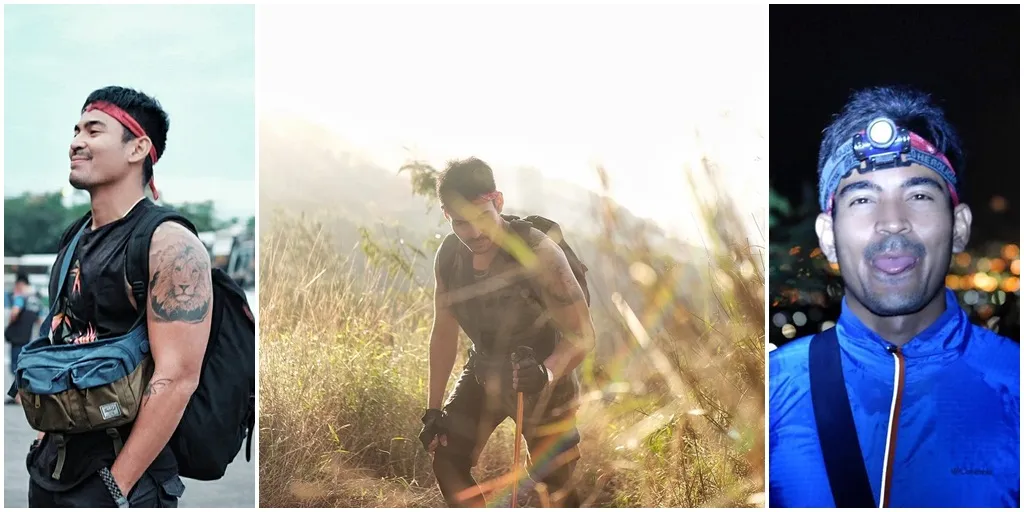 FOTO: Gaya Robby Purba Saat Naik Gunung, Pecinta Alam Maksimal ...