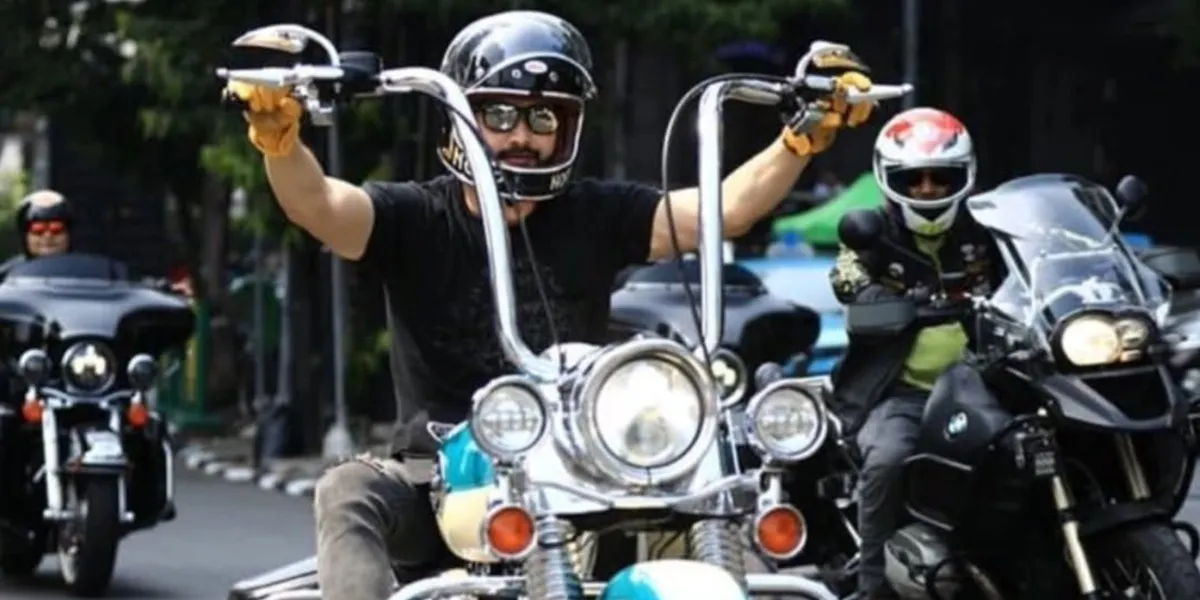 Chef Norman's Style Rides a Big Bike, His Masculine Aura Sticks Around