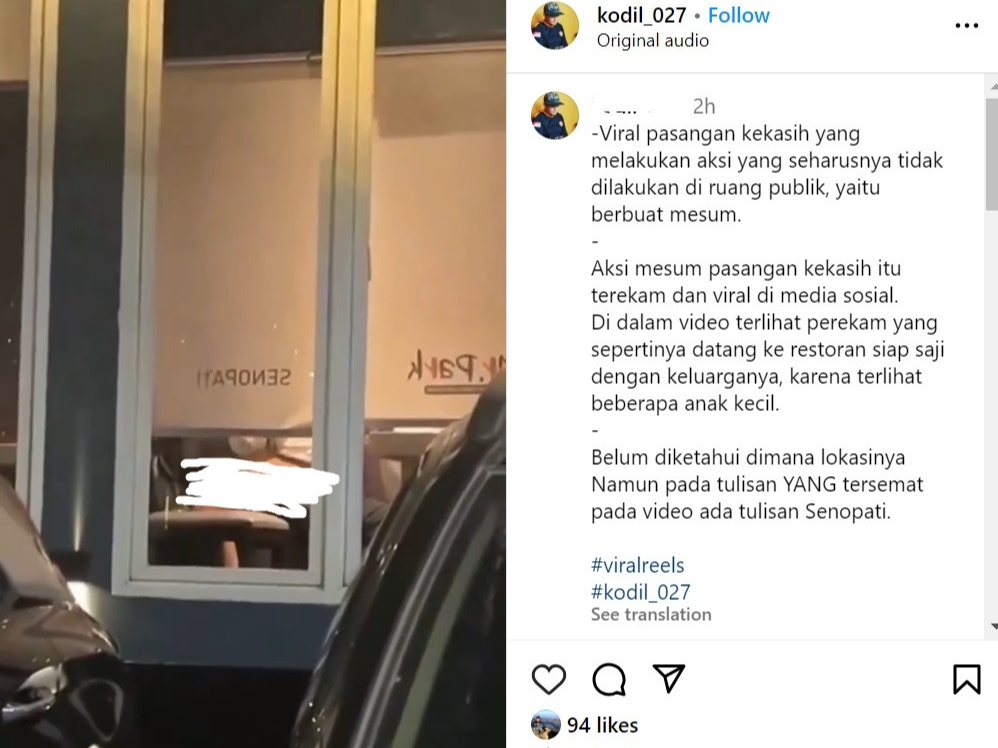 Viral Sejoli Diduga Mesum di Kafe Kawasan Senopati Jaksel, Polisi Turun ...