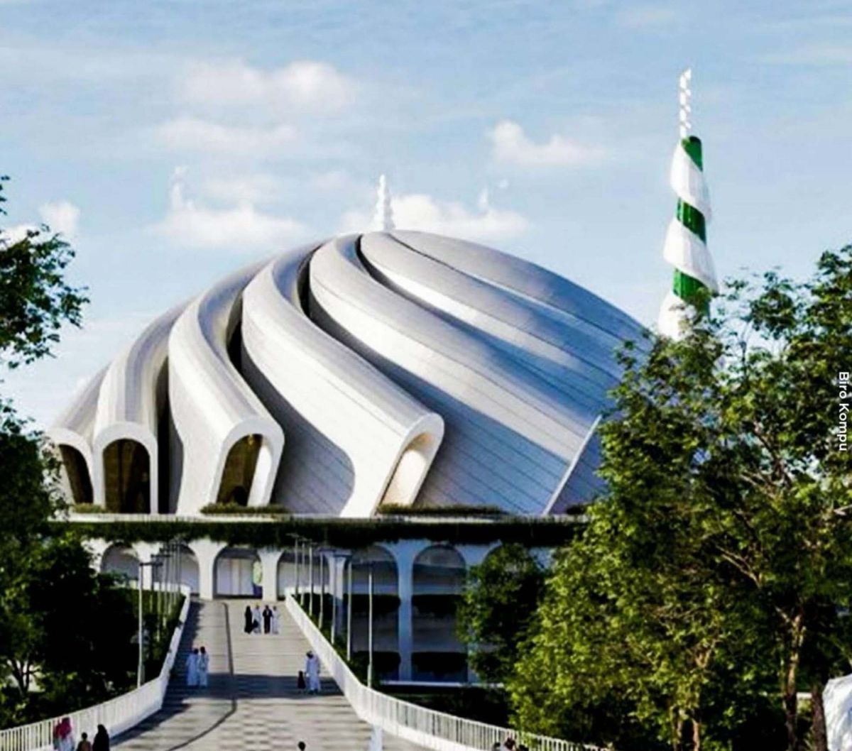 FOTO: Megahnya Masjid Negara IKN yang Habiskan Rp940 Miliar, Kubahnya Terinspirasi Serban