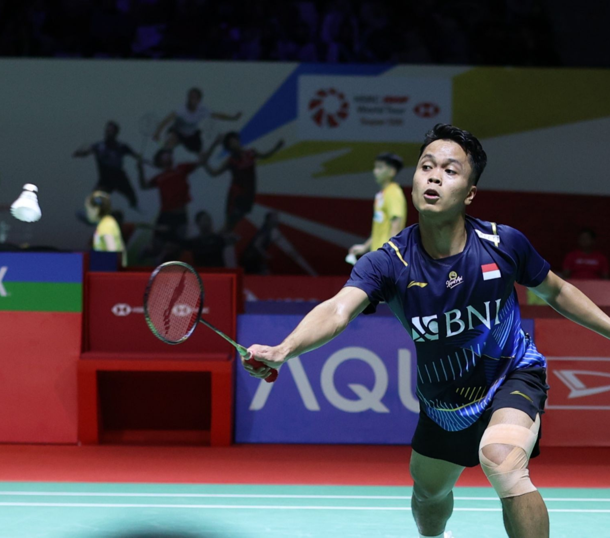 FOTO: Aksi Anthony Sinisuka Ginting Sukses Melaju ke Babak 16 Besar Indonesia Masters 2024 Usai ...